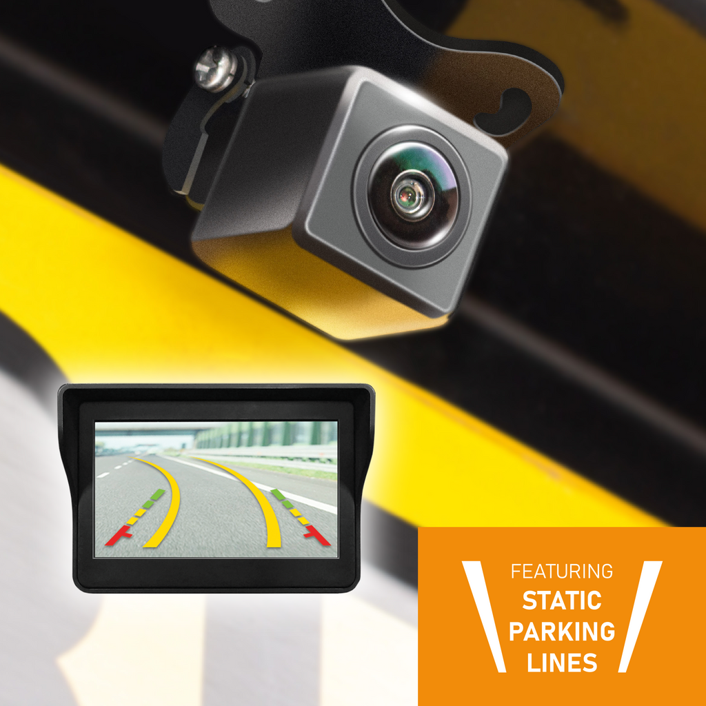 Universal 4.3" Monitor & Reversing Camera Kit – Motormax